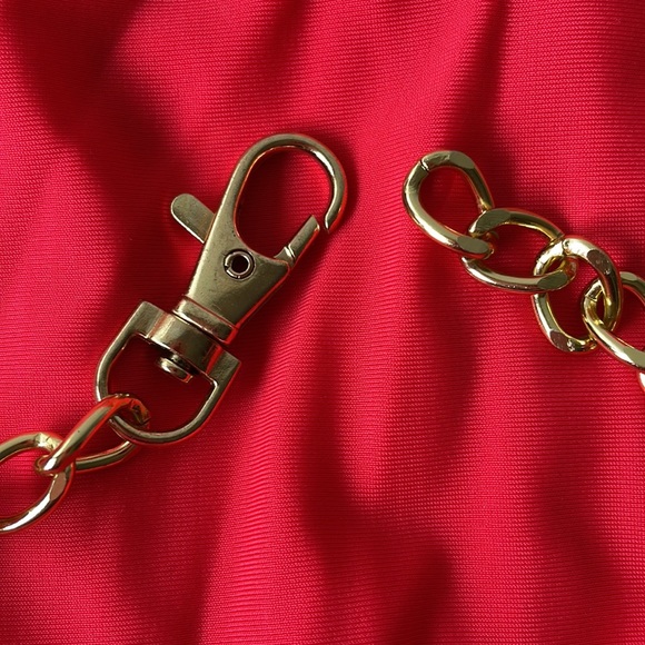 imOgen | Swim | Nwt Cut Out Swimsuit Red Gold Chain Monokini Bodysuit ...